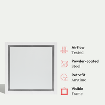 Framed Exhaust Mount [Luxe] - Aria Drywall Pro Exhaust Cover – Fittes